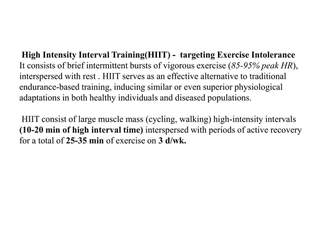 3. Exercise Intolerance and its treatment with exercise-based cardiac ...