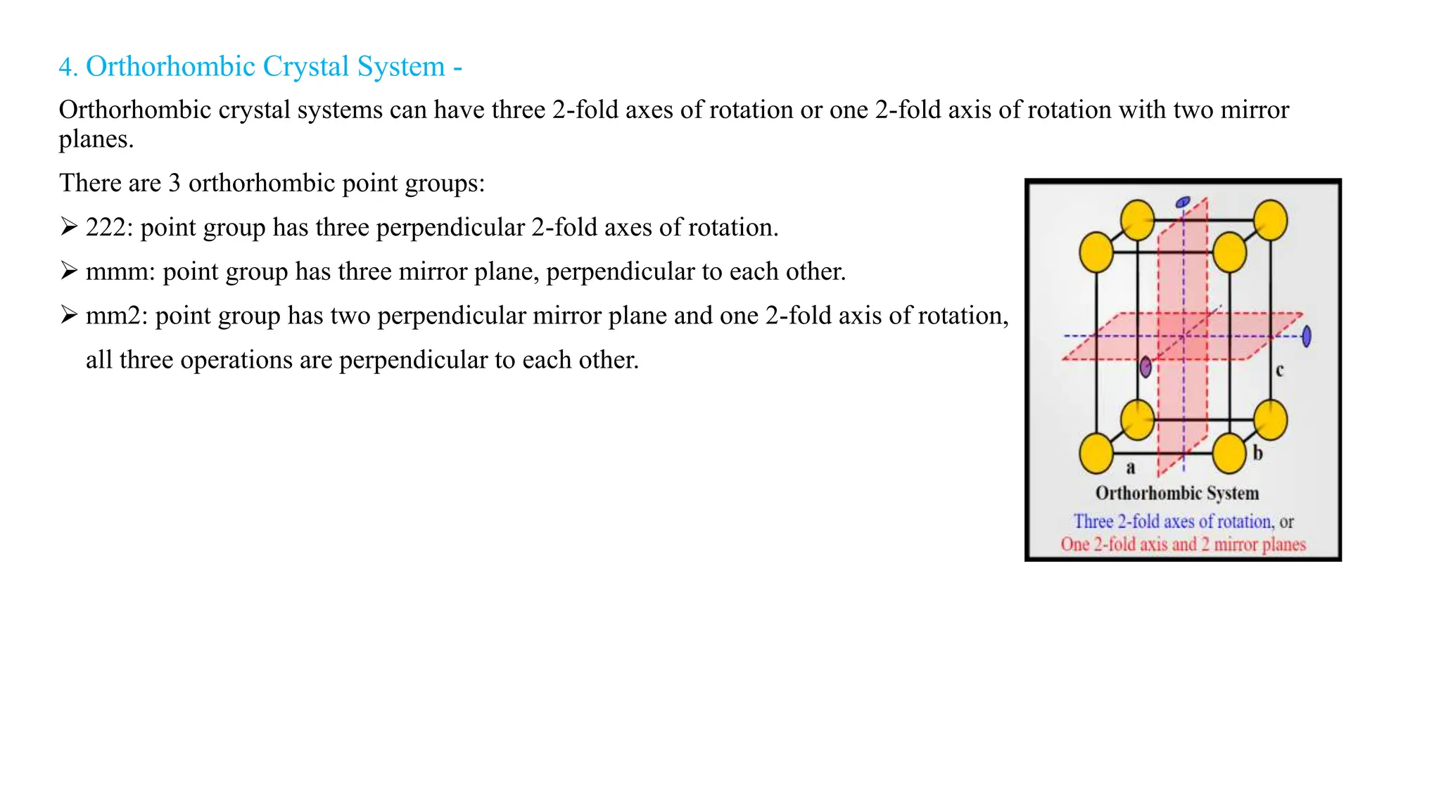 Symmetric properties of crystal system | PPTX