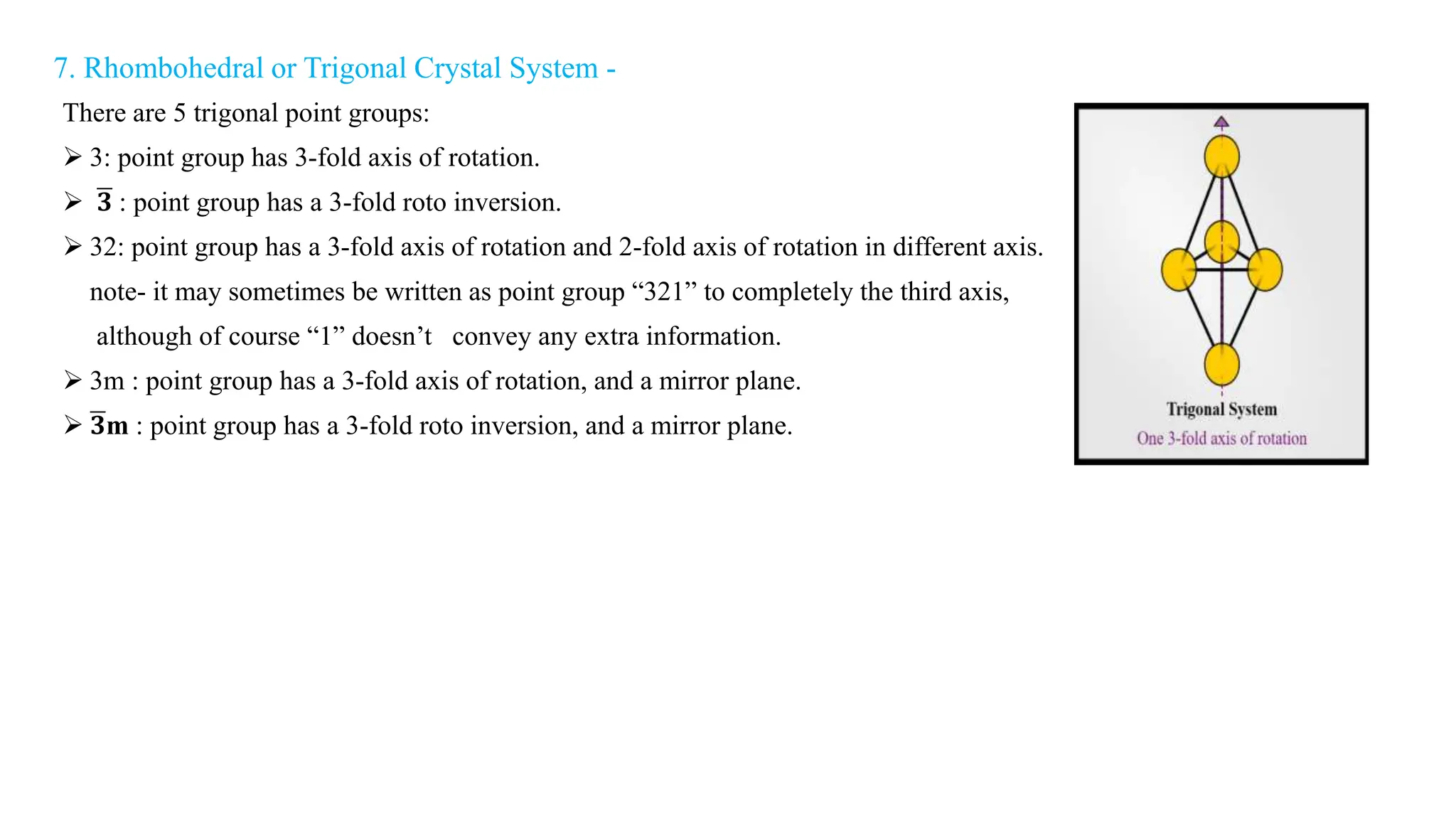 Symmetric Properties Of Crystal System Pptx Chemistry Science