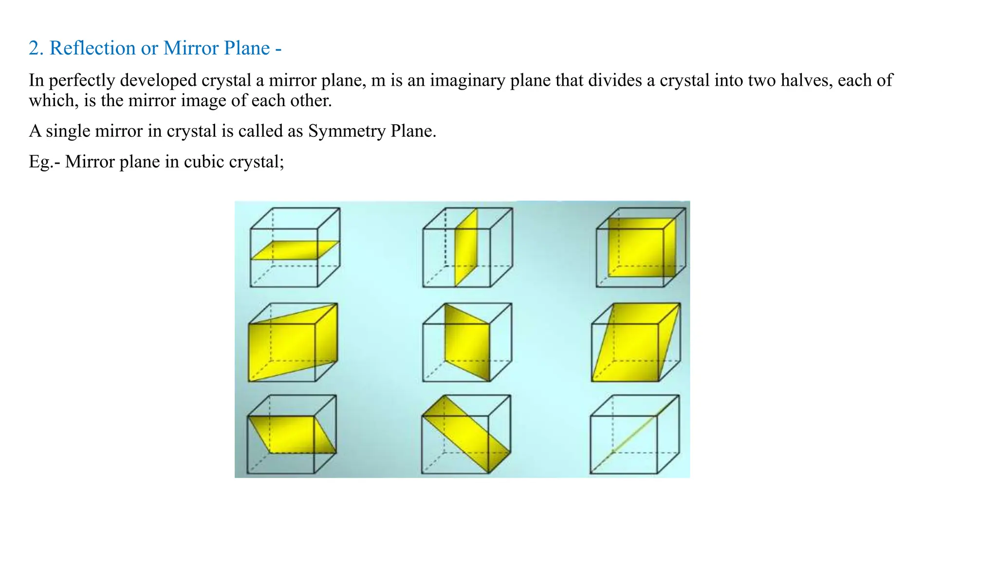 Symmetric Properties Of Crystal System Pptx Chemistry Science