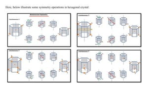 Symmetric properties of crystal system | PPTX