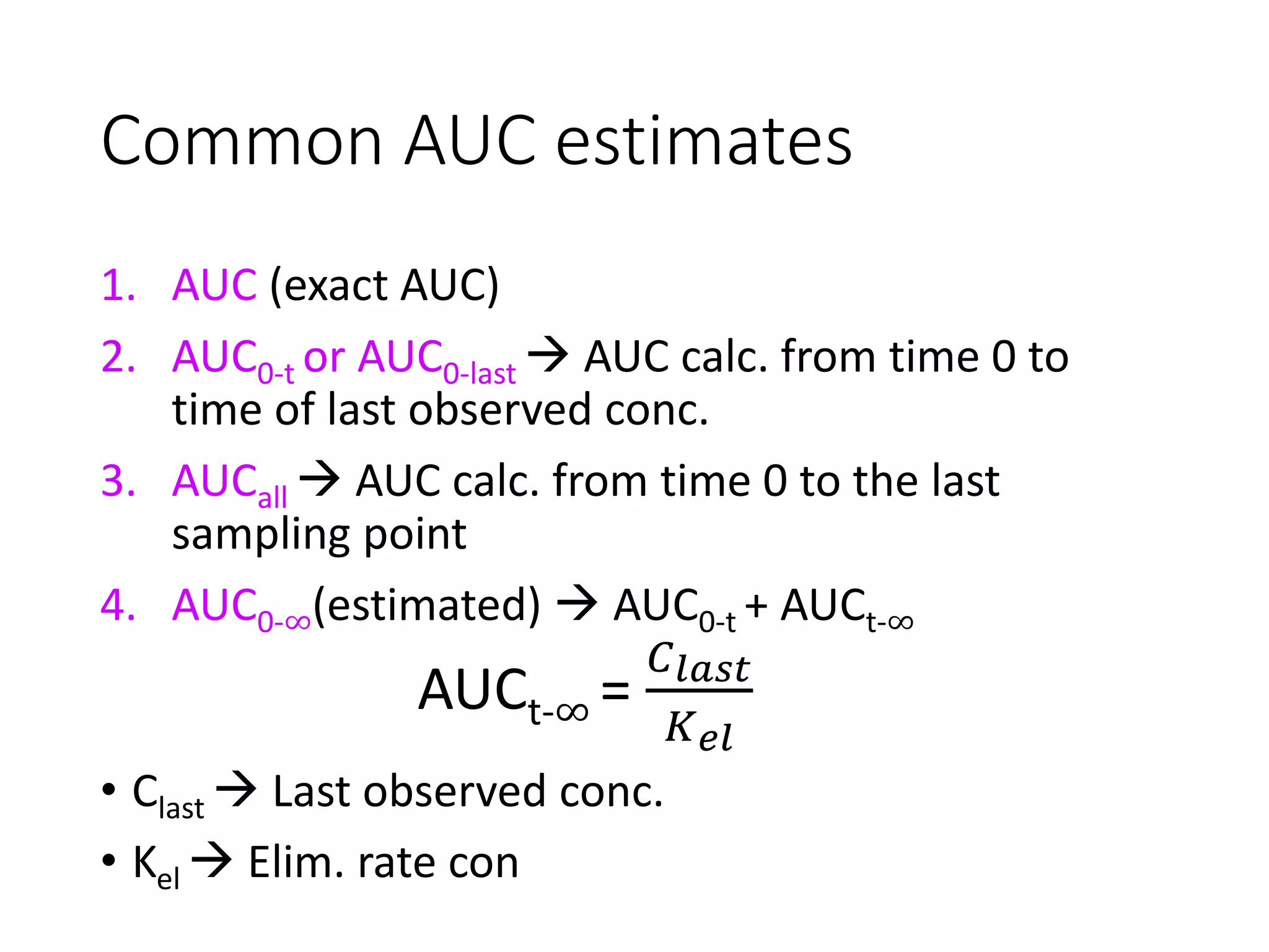 Estimation of pharmacokinetic parameters | PPTX