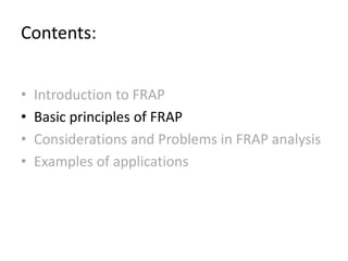 Fluorescence recovery after photo bleaching | PPTX