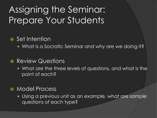Using Socratic Seminar as an Assessment | PPTX