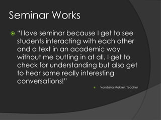 Using Socratic Seminar as an Assessment | PPTX