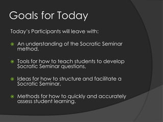 Using Socratic Seminar as an Assessment | PPTX | Educational Assessment ...