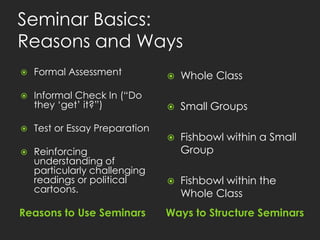 Using Socratic Seminar as an Assessment | PPTX