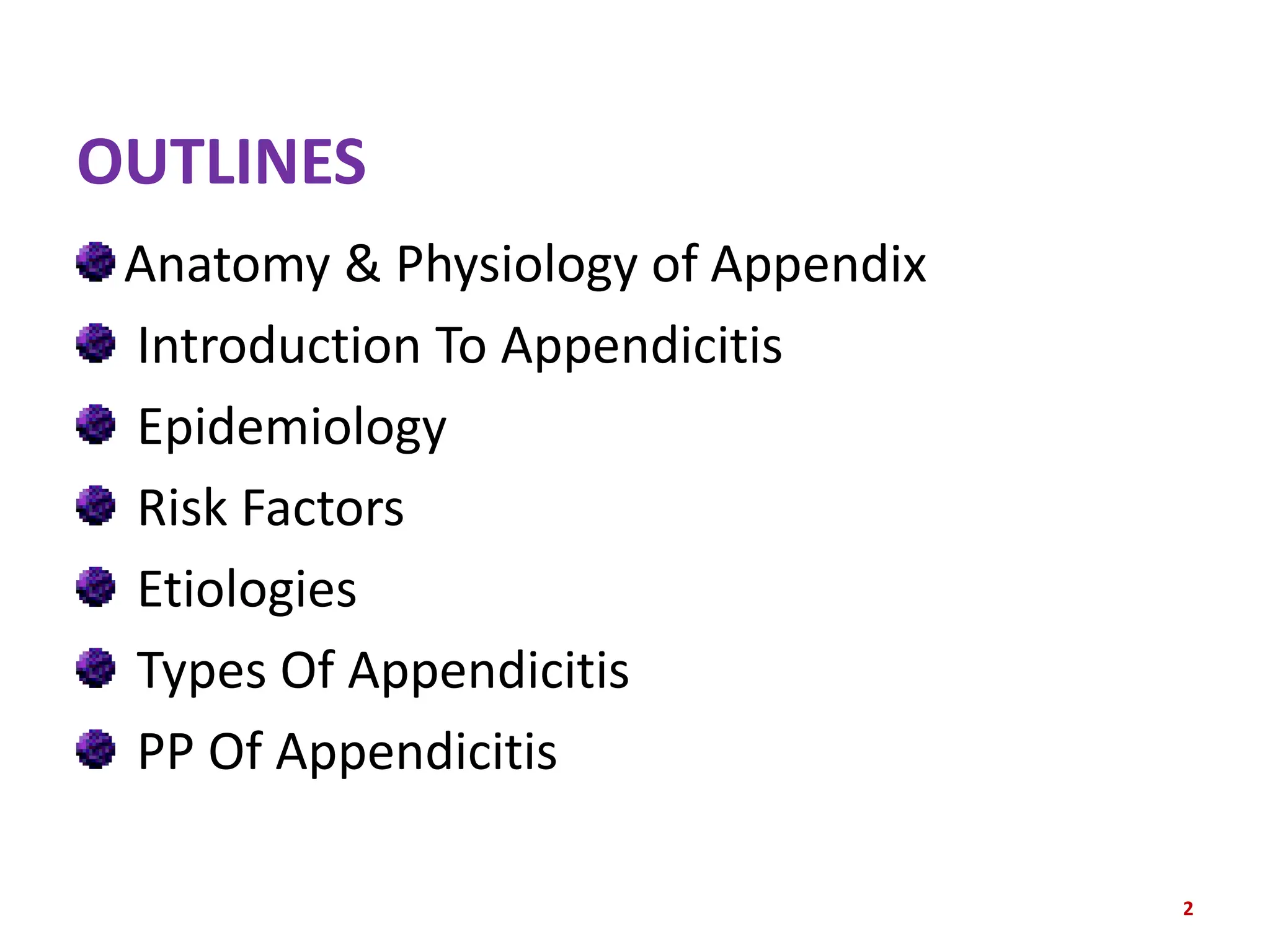 Seminar Presentation On Appendicitis (1).pptx | Digestive Disorders | Diseases and Conditions