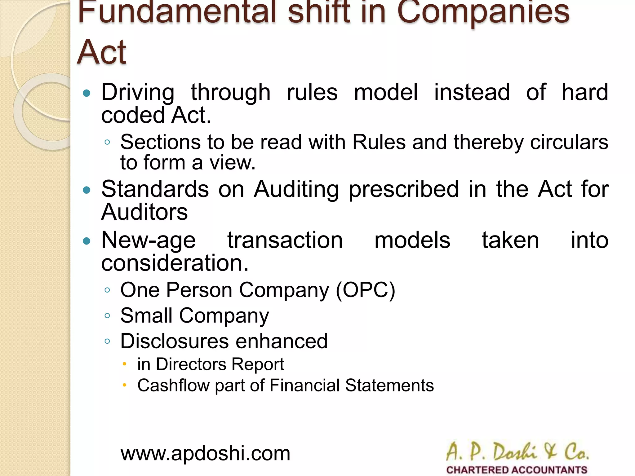Highlights on changes in Audit Report under Companies Act, 2013 | PPTX