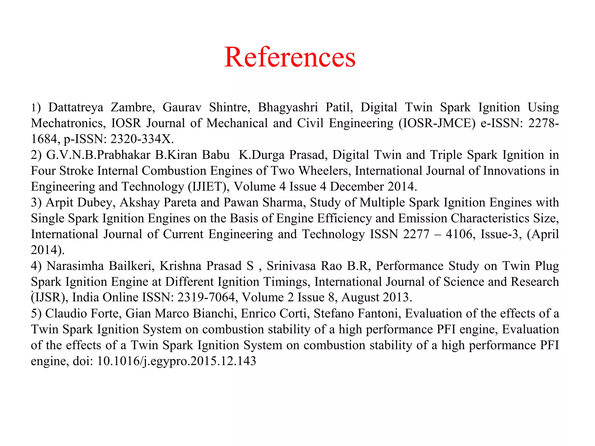 Seminar presentation on dual (twin) spark ignition system | PPTX