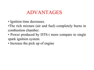 Seminar presentation on dual (twin) spark ignition system | PPTX