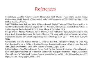Seminar presentation on dual (twin) spark ignition system | PPTX