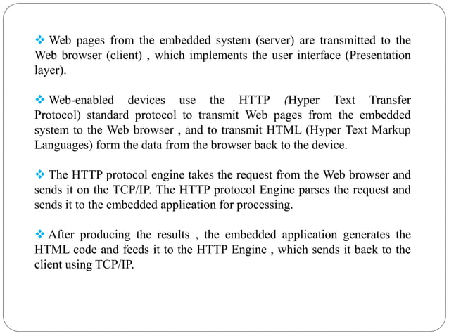 Seminar presentation on embedded web technology | PPTX