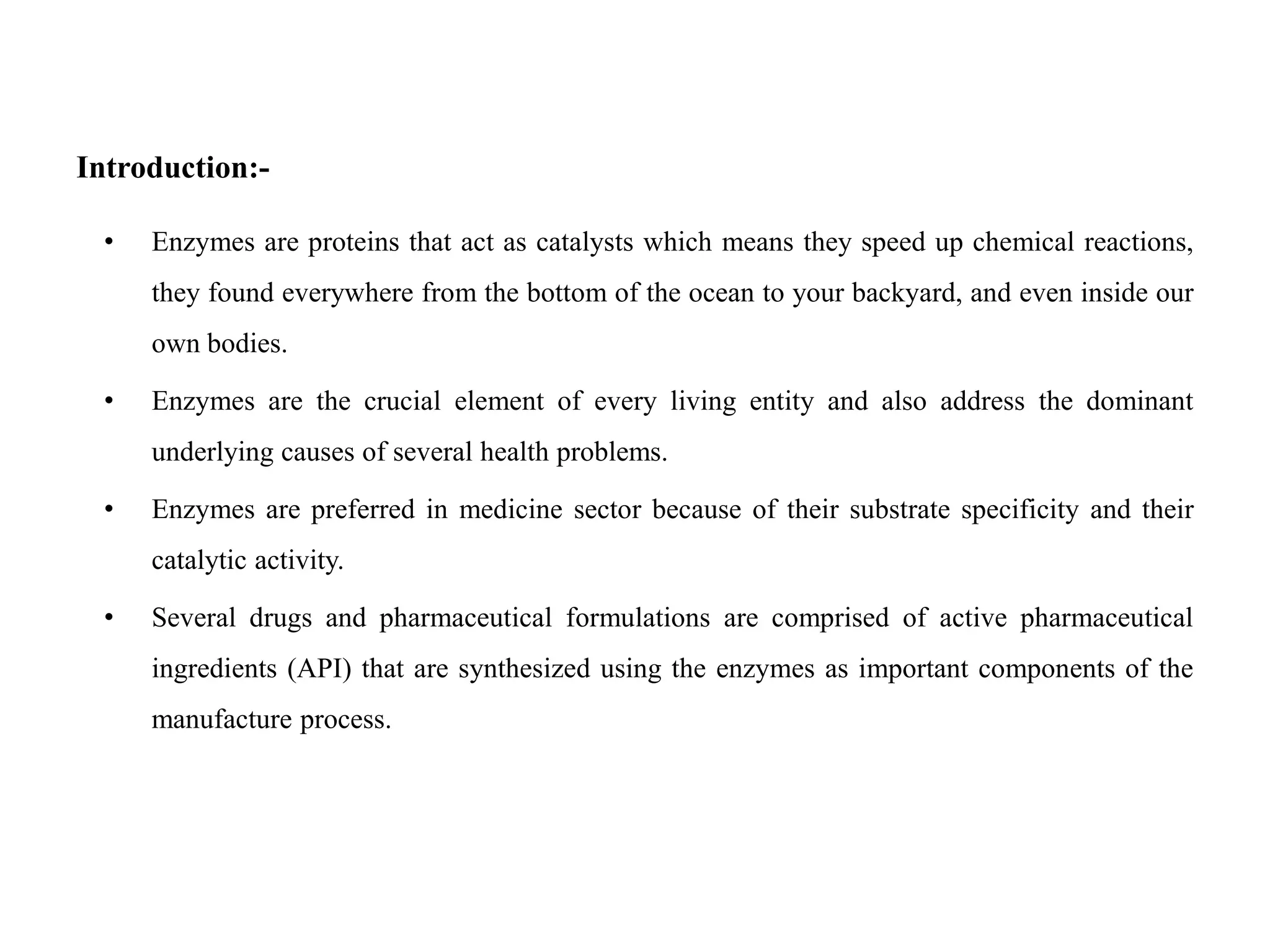 enzymes in medicines | PPTX