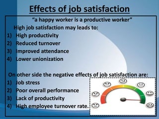 Job Satisfaction and Theories of Job Satisfation | PPTX
