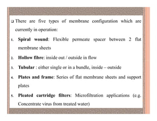Membrane Bio-Rective for Wastewater | PDF