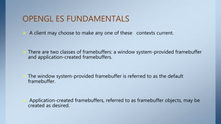 Seminar presentation on OpenGL | PPTX