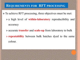 Right -First- Time Dyeing | PPTX