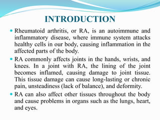 SEMINAR PRESENTATION ON RHEUMATOID ARTHRITIS.pptx