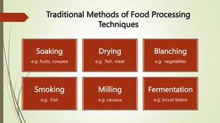SEMINAR PRESENTATION ON TRADITIONAL METHODS OF FOOD PROCESSING.pptx