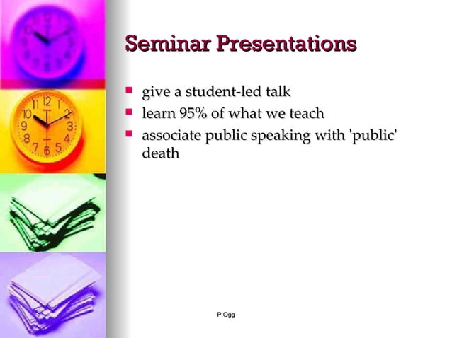 Seminar Presentations Pps | PPT