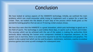 Hawk Eye Technology - An Understanding | PPTX