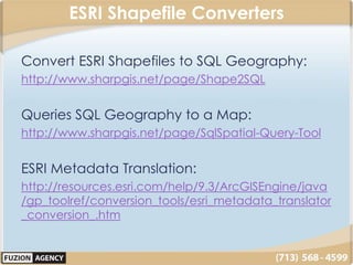 SQL Geography Datatypes by Jared Nielsen and the FUZION Agency | PPT | Free Download