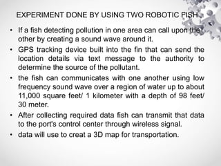 Robotic Fish by sangram | PPTX | Fish and Aquariums | Pets
