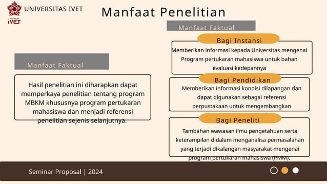 Seminar proposal Implementasi program pertukaran mahasiswa | PPTX