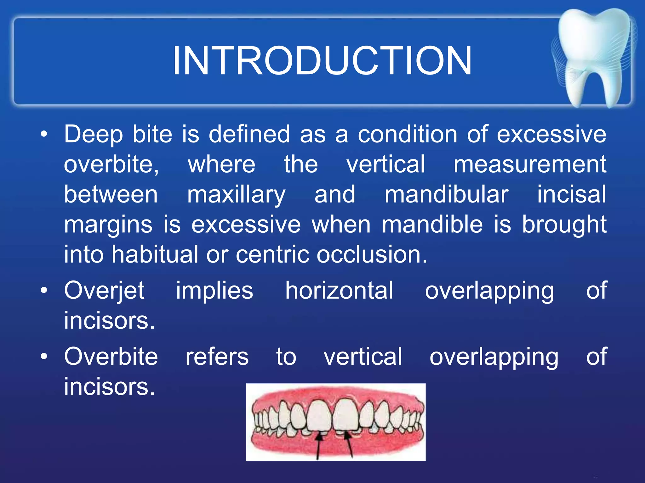 deep bite management | PPTX