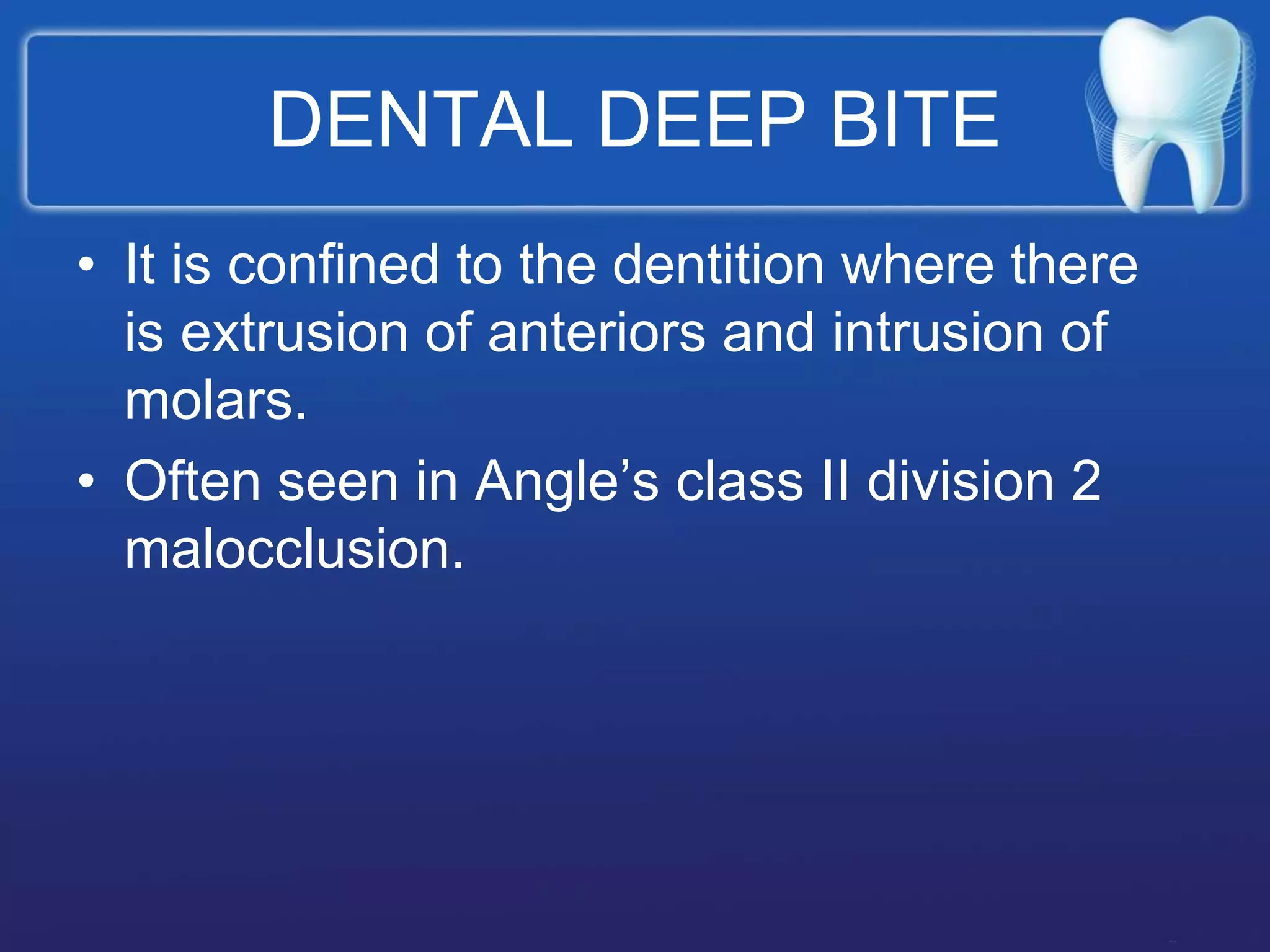 deep bite management | PPTX