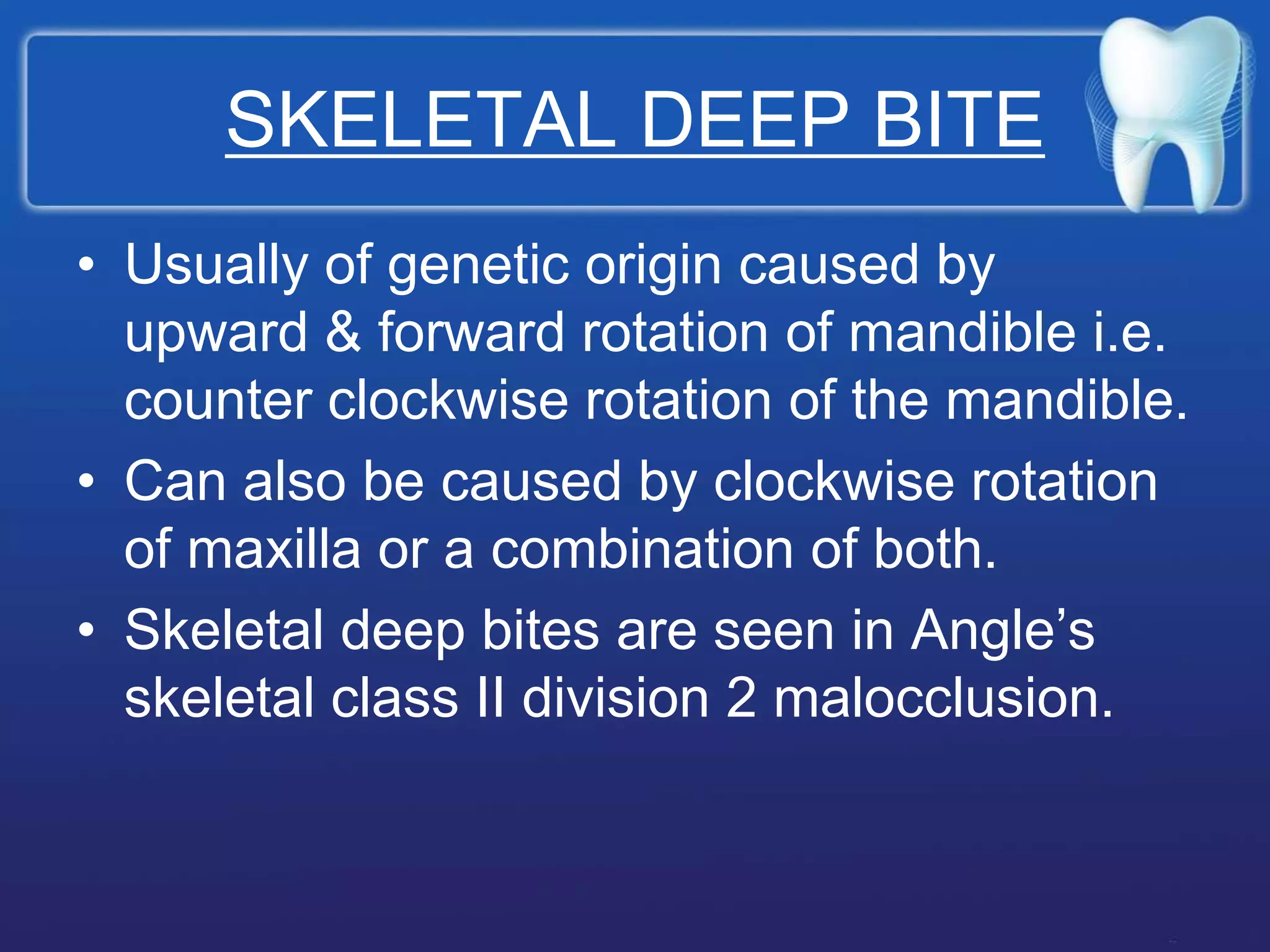 deep bite management | PPTX