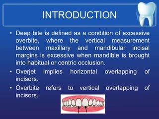 deep bite management | PPTX