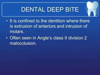 deep bite management | PPTX
