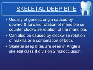 deep bite management | PPTX