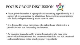 Qualitative research methods and its type | PPTX