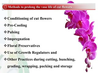 role of nano particles in enhancing the vase life of cut flowers | PPTX