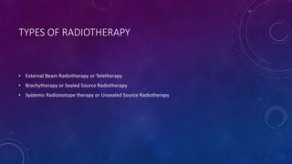 Radiotherapy in ENT | PPTX