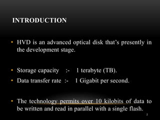 Holographic Versatile Disc | PPTX