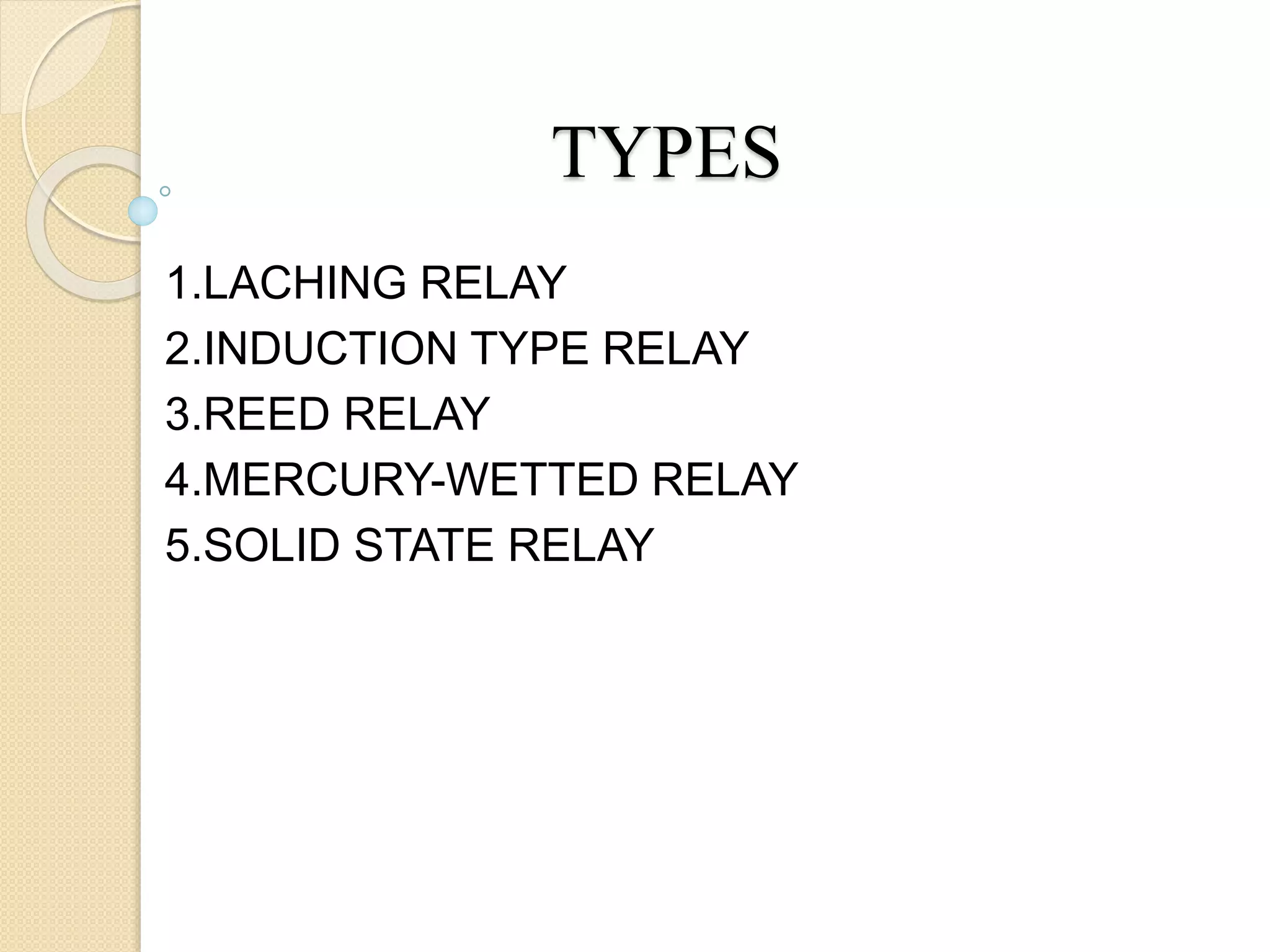 Relays | PPTX