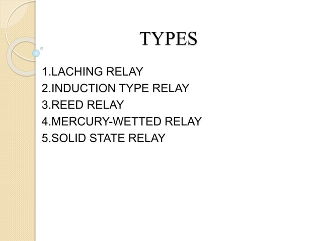 Relays | PPTX