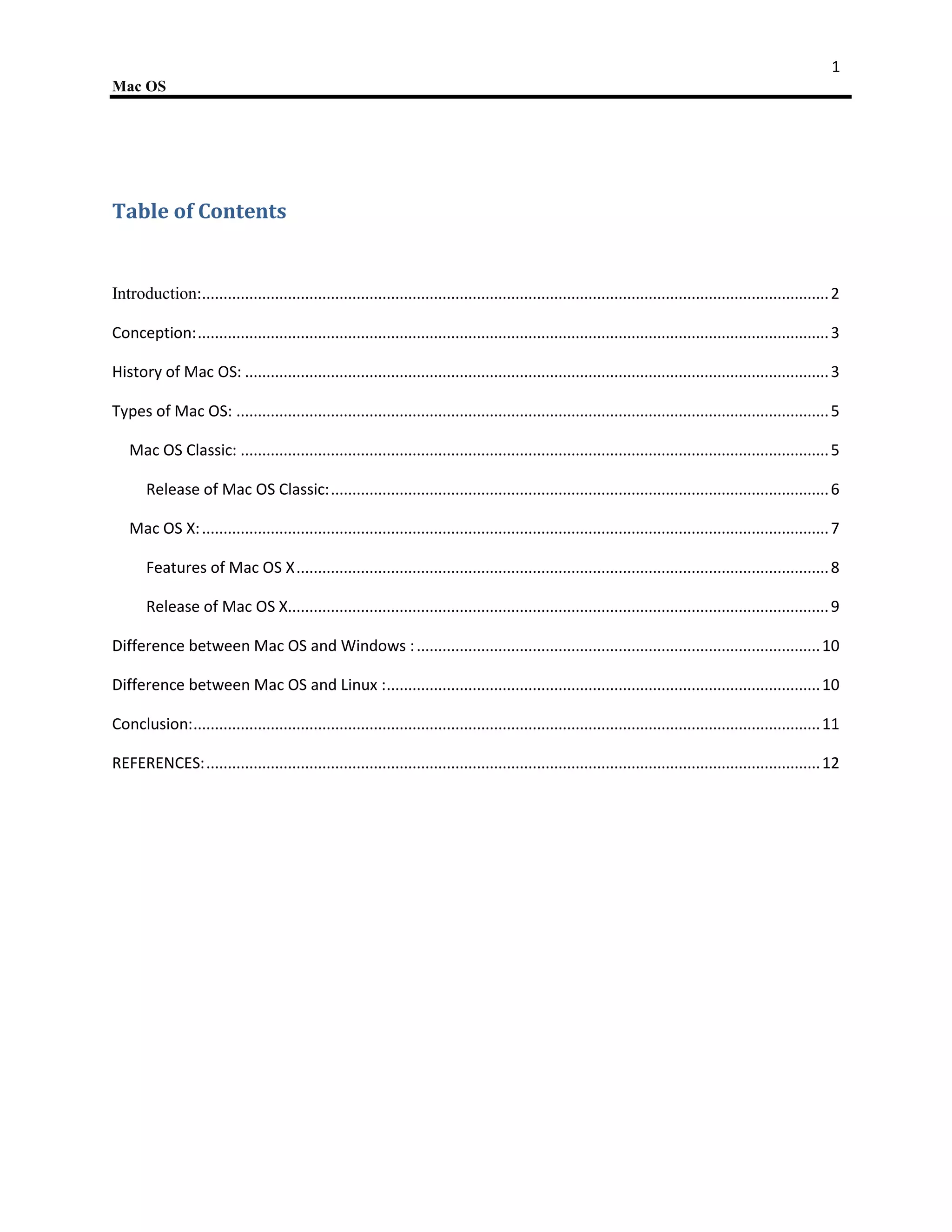 Mac Os Seminar Report Pdf