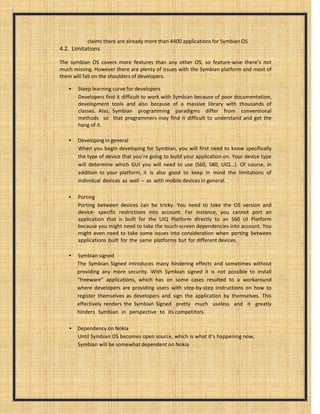 Seminar report on Symbian OS | PDF