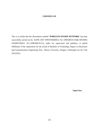 Seminar report on WSN technology | DOCX