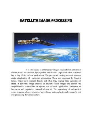 Satellite image Processing Seminar Report | DOCX