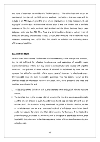Query By Humming - Music Retrieval Technique | PDF