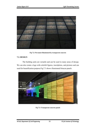 Light Transmitting Concrete or Transparent Concrete | PDF