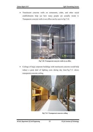 Light Transmitting Concrete or Transparent Concrete | PDF