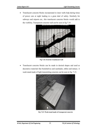 Light Transmitting Concrete or Transparent Concrete | PDF