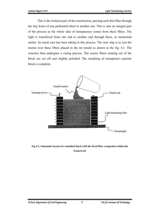 Light Transmitting Concrete or Transparent Concrete | PDF